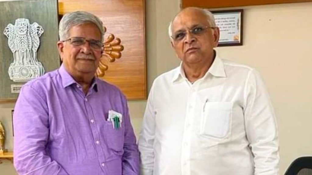 Gujarat new cabinet minister Kanu Desai Oath Taking Ceremony Live ...