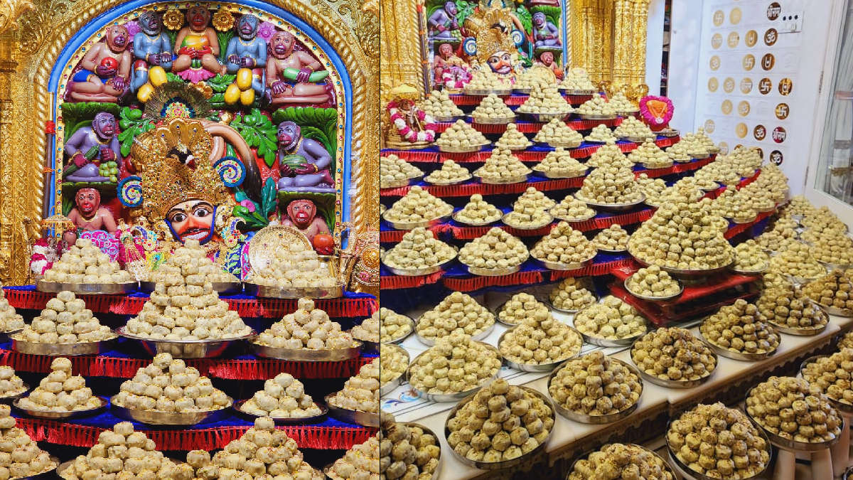 Shree Kashtabhanjan Dev Hanumanji શ્રીકષ્ટભંજનદેવ દાદાને 551 કિલો ...