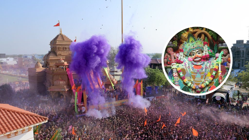 Salangpur Holi Celebration: સાળંગપુરમાં સંતો અને ભક્તો દાદાના રંગે ...