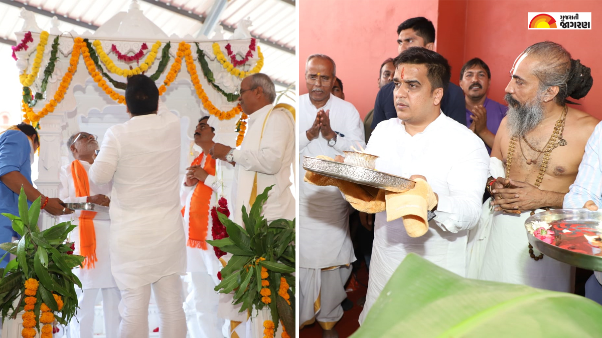અખાત્રીજના દિવસે હર્ષ સંઘવીએ નવનિર્મિત રથનું પૂજન કર્યું, વિશેષ પૂજામાં ...