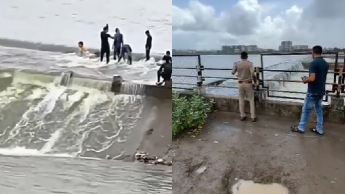 ઓવરફ્લો થયેલા કોઝવેમાં લોકો ન્હાતા હોવાનો વીડિયો વાયરલ થતાં પોલીસ દોડતી ...