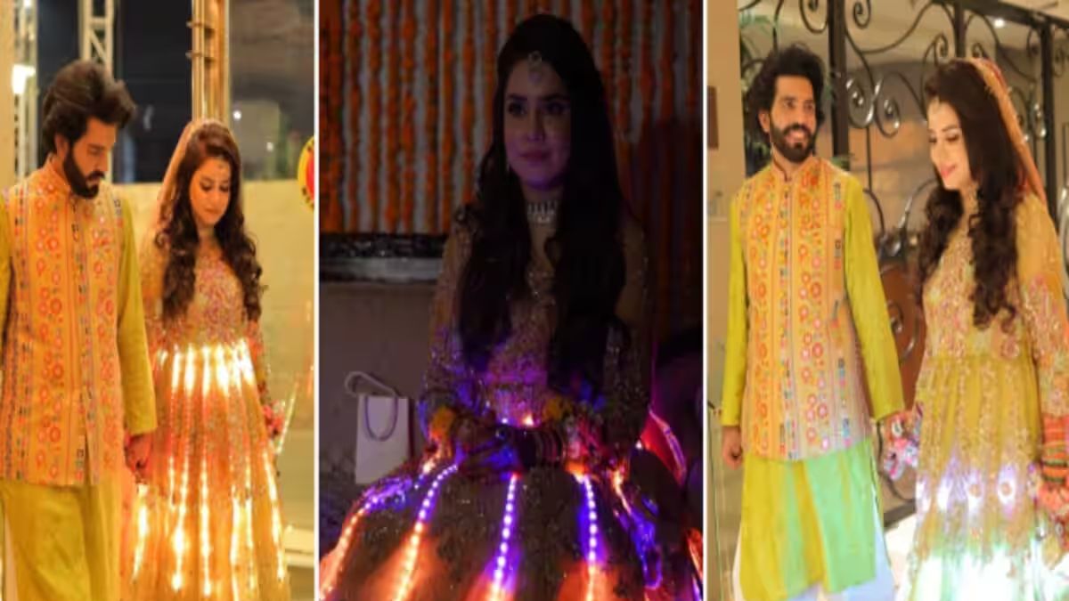 Pakistani bride wears LED Lehenga: પાકિસ્તાની દુલહને પહેર્યો LED લાઇટ ...