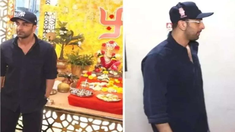 Raha On Cap: રણબીર કપૂરની કેપ પર દીકરી રાહાનું નામ, ગણપતિ દર્શનની તસવીર ...