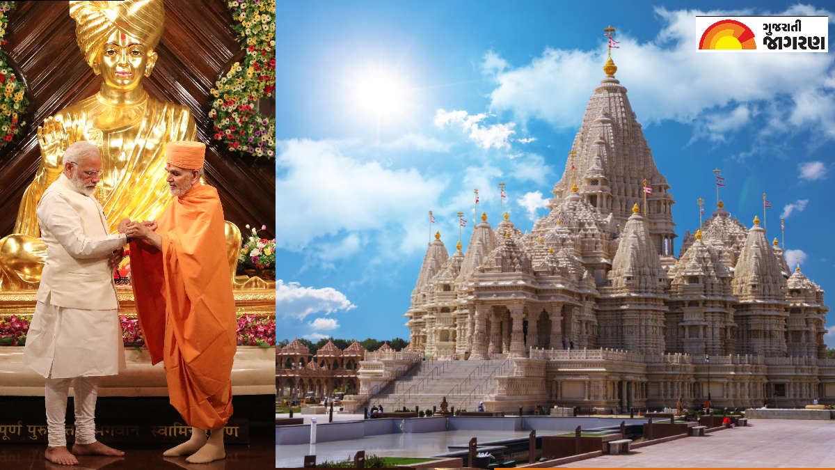 PM મોદી અને ઋષિ સુનકે અમેરિકામાં બનેલા BAPS સ્વામિનારાયણ અક્ષરધામના ...