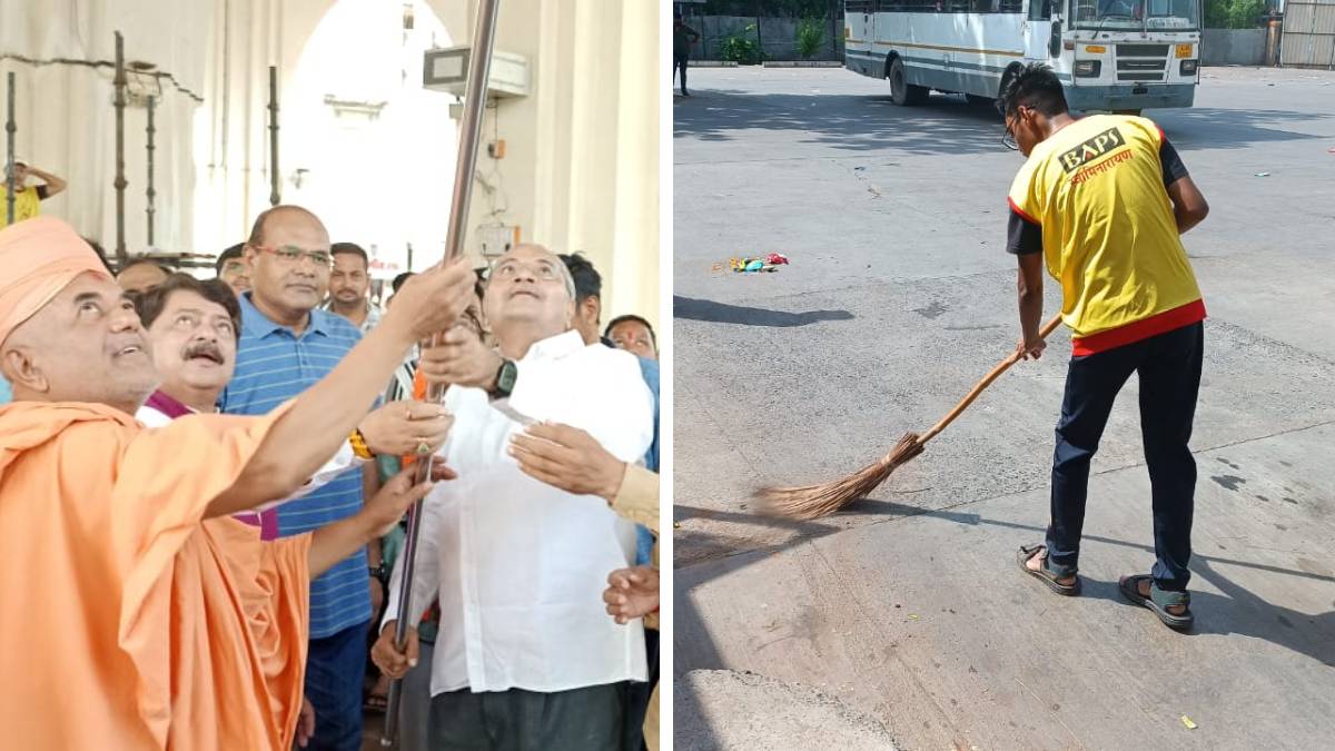 Vadodara: રાજ્ય શિક્ષણમંત્રી પ્રફુલ પાનશેરીયાએ પોર ખાતે બળિયાદેવ મંદિર ...