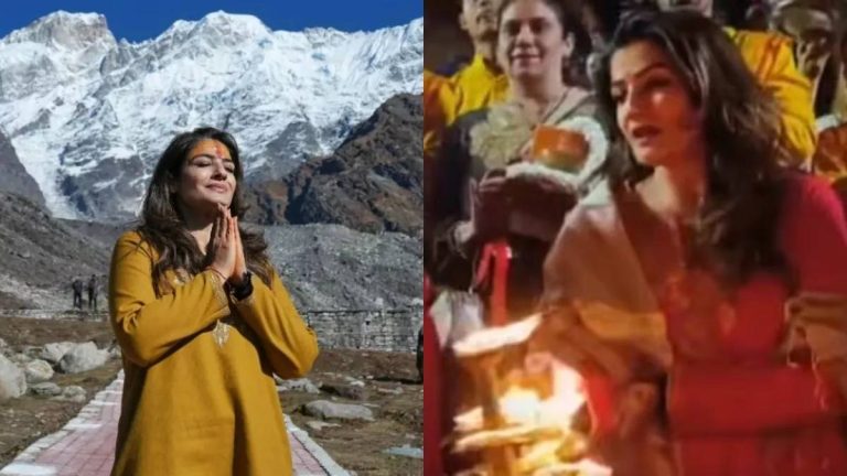 Raveena Tandon In Rishikesh: દીકરી રાશા સાથે કેદારનાથ બાદ ઋષિકેશ પહોંચી ...