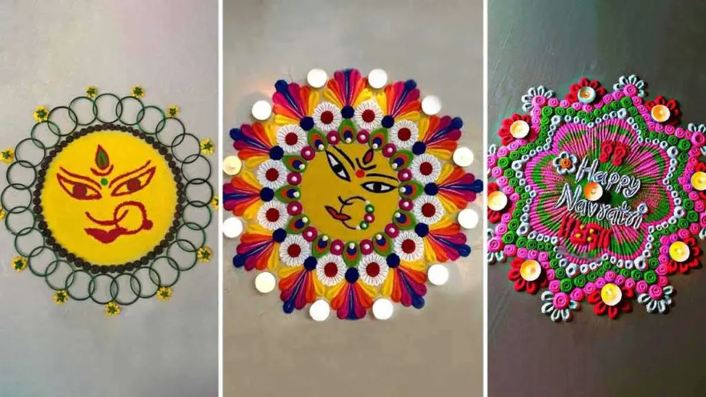 Navratri Rangoli Designs: નવરાત્રીના ખાસ અવસરે જૂની બંગડીઓ અને બોટલ ...