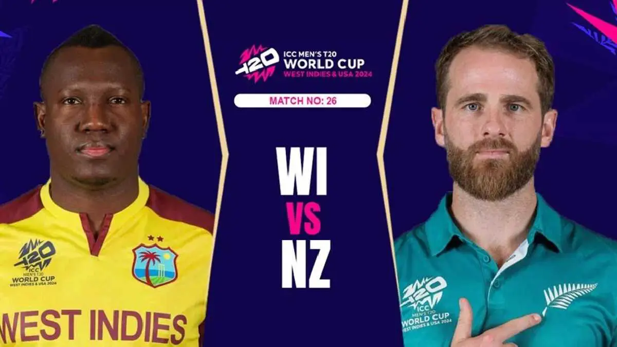 WI vs NZ T20 World Cup 2024: ન્યુઝીલેન્ડની સતત બીજી હાર, વેસ્ટ ઈન્ડિઝે ...