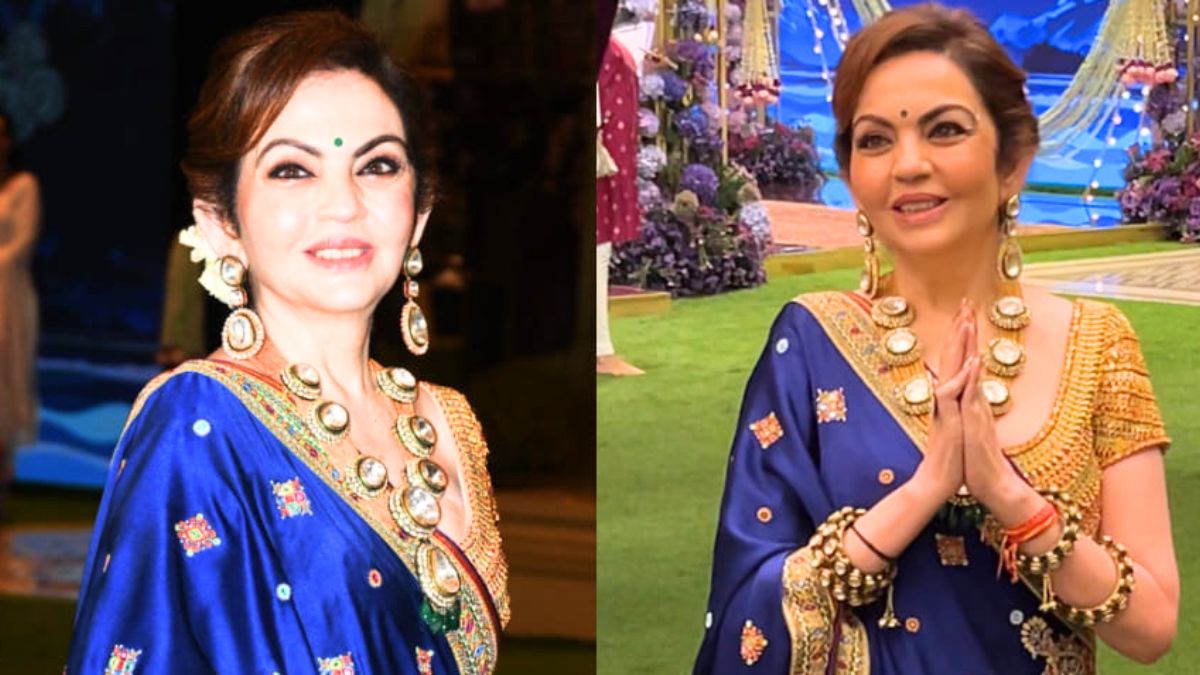 Anant-Radhika Wedding: સોનાના બ્લાઉઝ સાથે હીરાજડિત નેકલેસ 60 વર્ષની ...