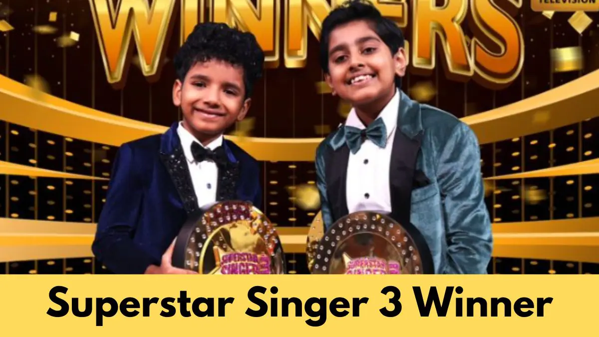 અરર્થ અને અવિર્ભવે જીત્યો Superstar Singer 3'નો ખિતાબ ટ્રોફી સાથે ...
