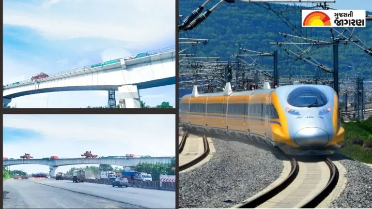 Bullet Train Project: નવસારી જિલ્લામાં નેશનલ હાઈવે - 48 પર 260 મીટર ...