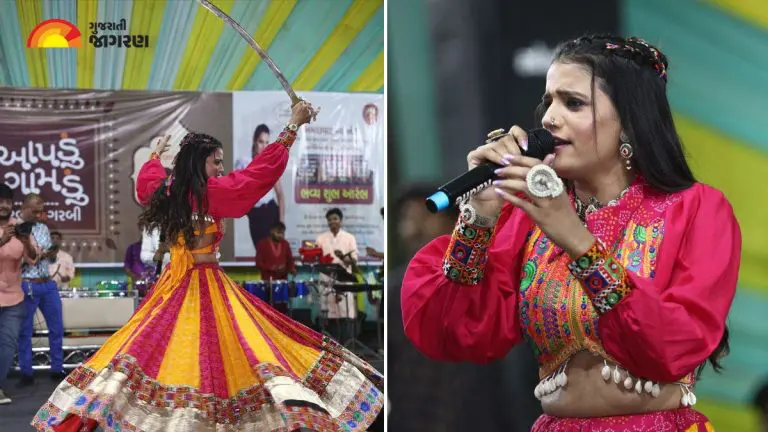 Rajal Barot Photos: નવરાત્રીમાં તલવાર રાસ સાથે રાજલ બારોટે મચાવી ધૂમ ...