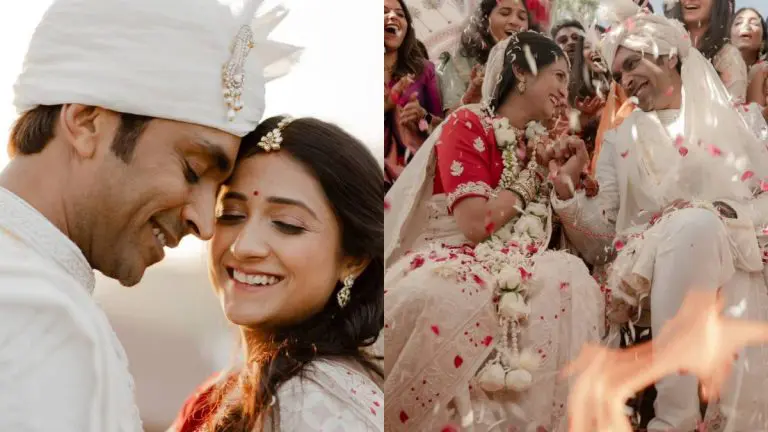 ઉદયપુરમાં લગ્નના બંધનમાં બંધાયા Tatsat Munshi અને Aarohi Patel, જુઓ લગ્નની શાનદાર તસવીરો ...
