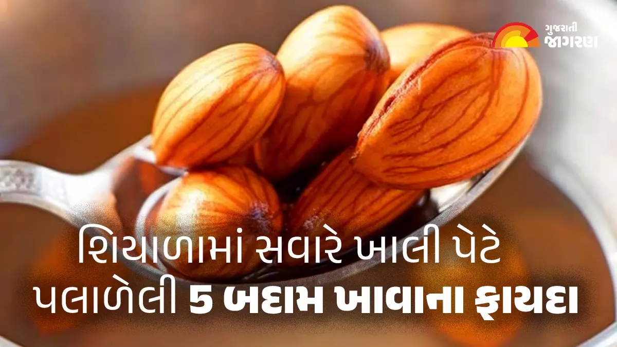 શિયાળામાં સવારે ખાલી પેટે પલાળેલી 5 બદામ ખાવાથી શું થાય છે?- What ...