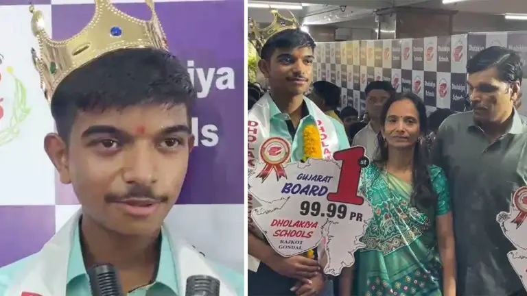 GSEB SSC Topper 2025: રાજકોટમાં ફર્નિચર અને કલરનું કામ કરતાં પિતાના ...