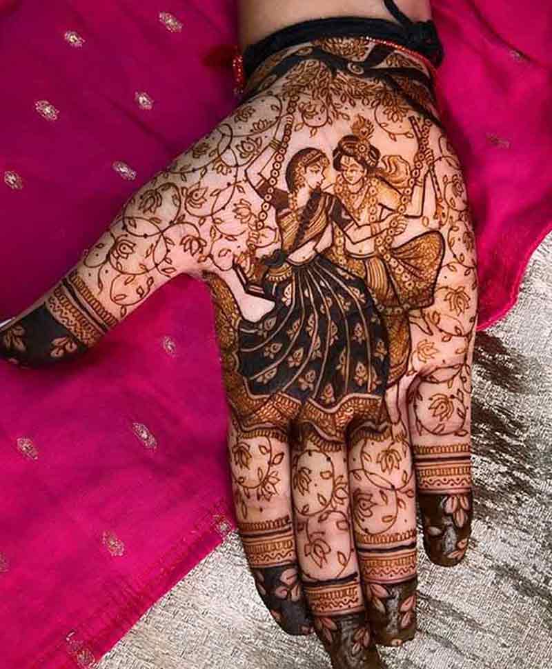 Janmashtami 2025 Mehndi Designs: જન્માષ્ટમી પર તમારા હાથોને સુંદર રાધા ...