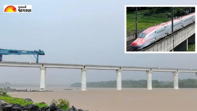 Mumbai Ahmedabad Bullet Train: દમણ ગંગા નદી પુલનું બાંધકામ પૂર્ણ! - Construction of Daman Ganga ...