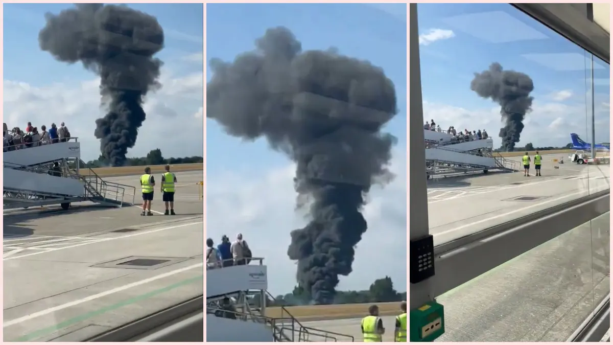 London Plane Crash Video: લંડન સાઉથેન્ડ એરપોર્ટ પર વિમાન ક્રેશ થયું ...