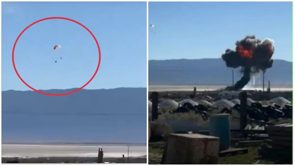 US Fighter Jet Crash: અમેરિકાનું F-16 ફાઇટર જેટ ક્રેશ, જમીન સાથે પડતાં ...